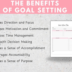 Goal Planner Smart Goals Setting Planner Yearly Goals Vision Board New ...