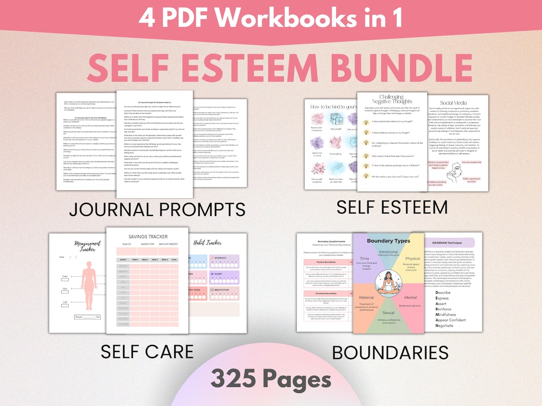 Self Esteem Worksheets Bundle Self-esteem Activities People Pleasing ...