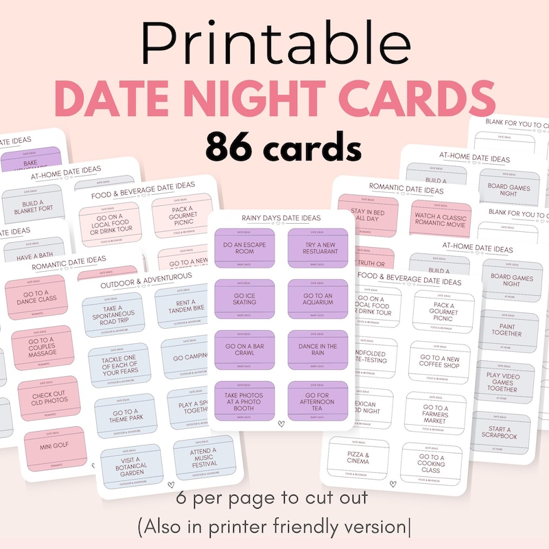 Date Night Printable - Etsy