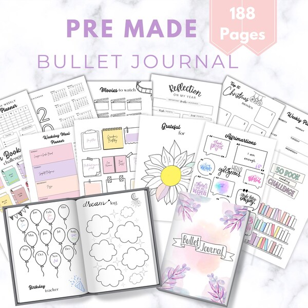 Bullet Journal Starter Kit - Etsy