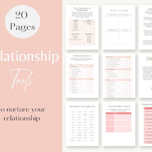 Couples Therapy Worksheets Healthy Relationship Tools Couples ...