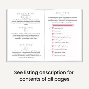 Self Esteem Workbook to Boost Self Confidence and Self Compassion, With ...