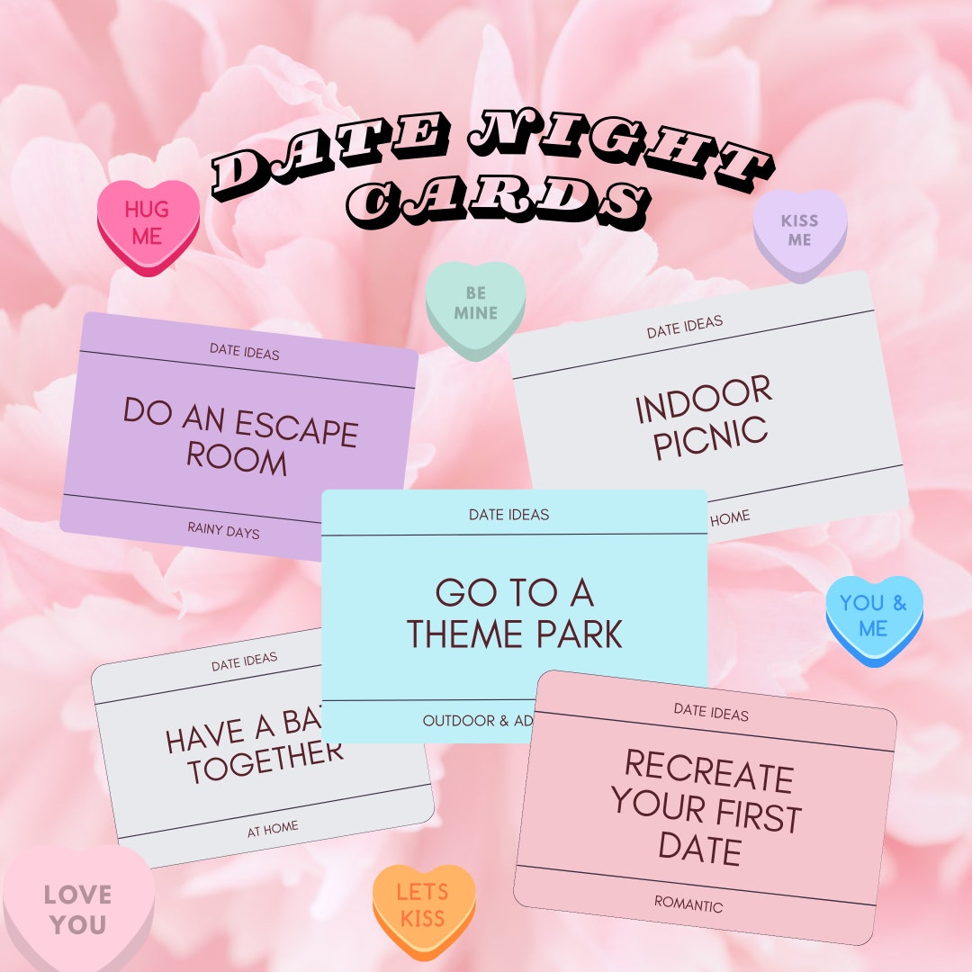 Date Night Cards Fun Anniversary Idea & Couples Game - Etsy