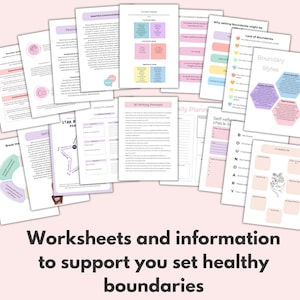 Boundary Setting Worksheets Healthy Boundaries Workbook Boundary ...