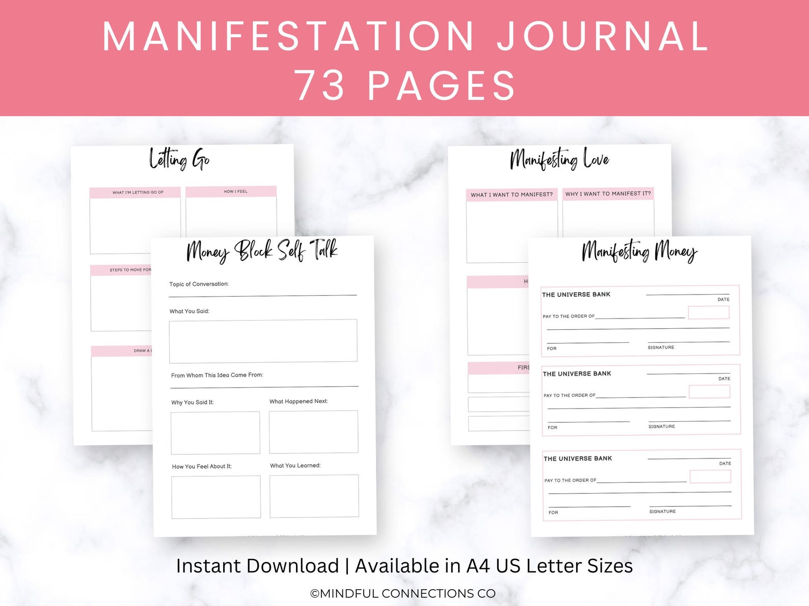 2025 Planning Goal Setting Templates Affirmations List Manifest Journal ...