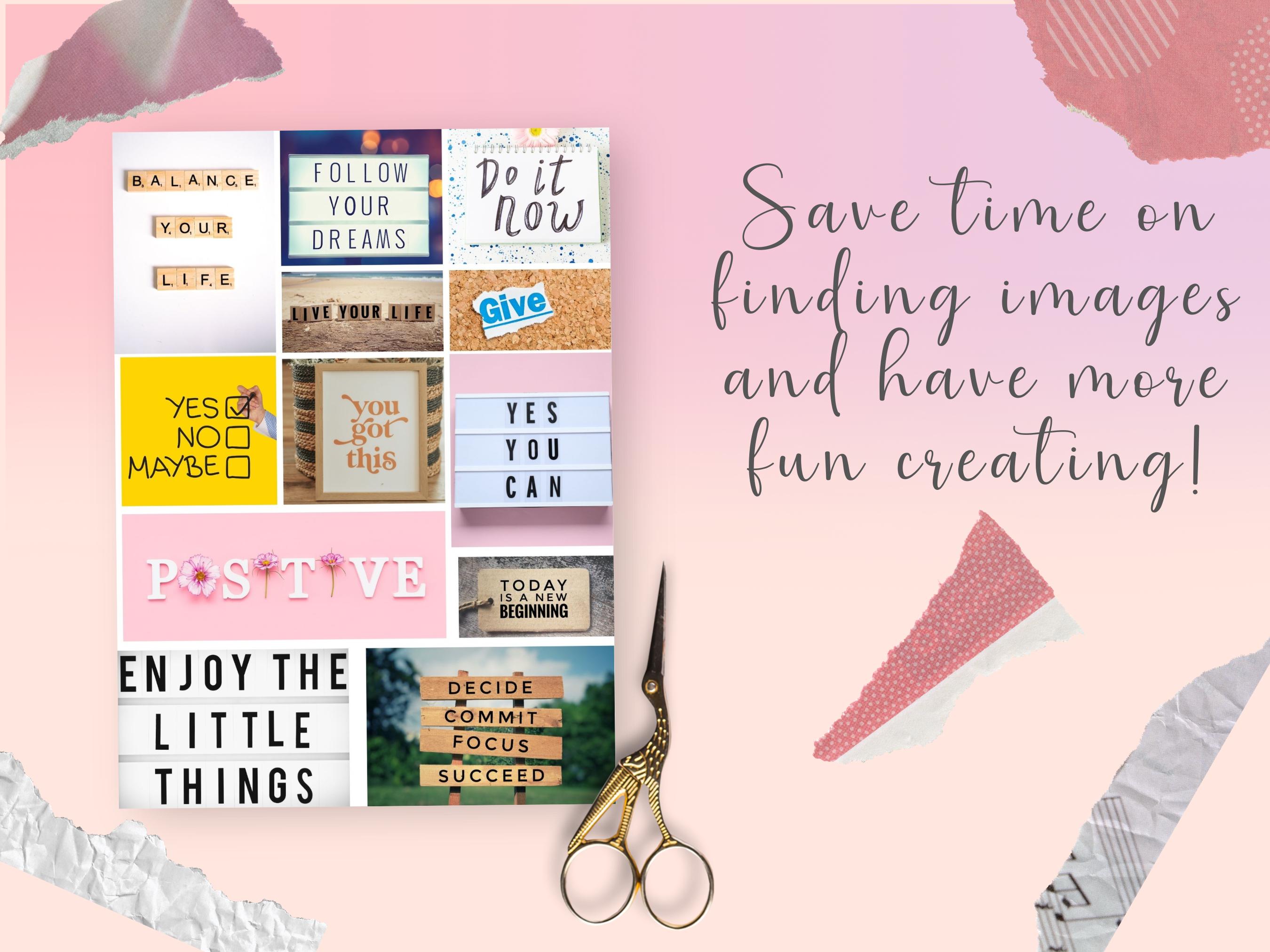 2025 Vision Board Kit Printable Manifestation Kit Graphic Vision Board ...