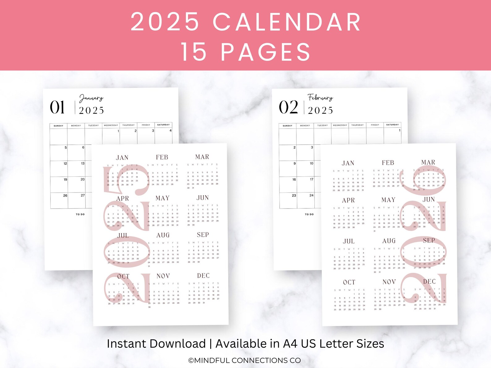 2025 Planning Goal Setting Templates Affirmations List Manifest Journal ...
