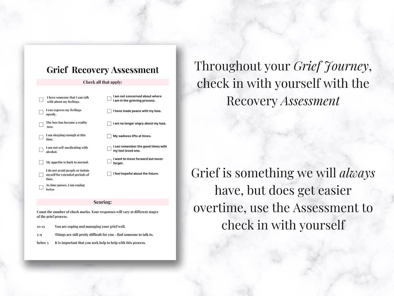 Grief Therapy Worksheets Acceptance Therapy Lost Love One Grief and ...