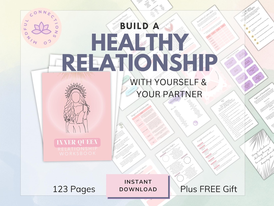 Healthy Relationship Guide Couples Therapy Worksheets Romantic ...