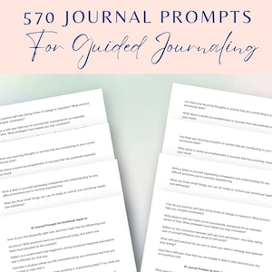 Guided Journalling Prompts for Emotional Wellness Journal Prompts ...