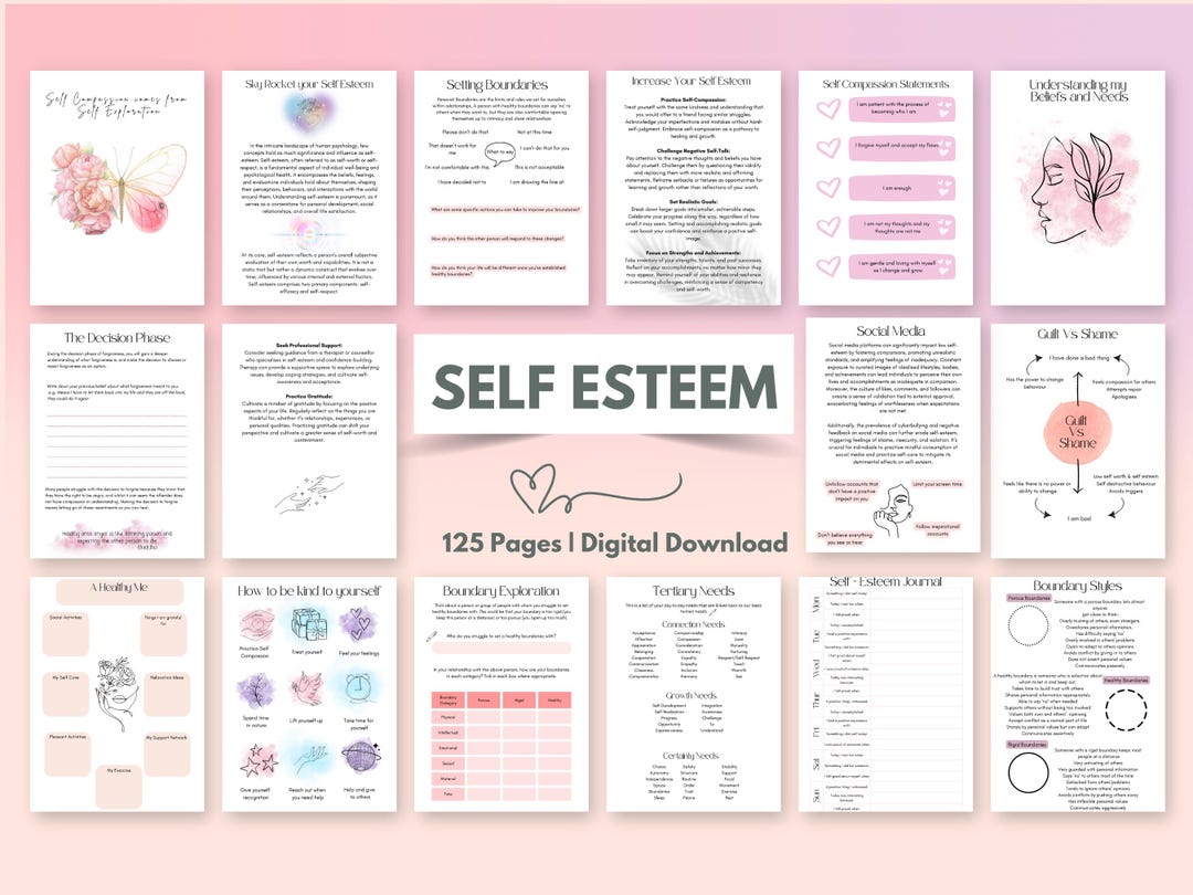 Self Esteem Therapy People Pleasing Self Improvement Confidence Boost ...