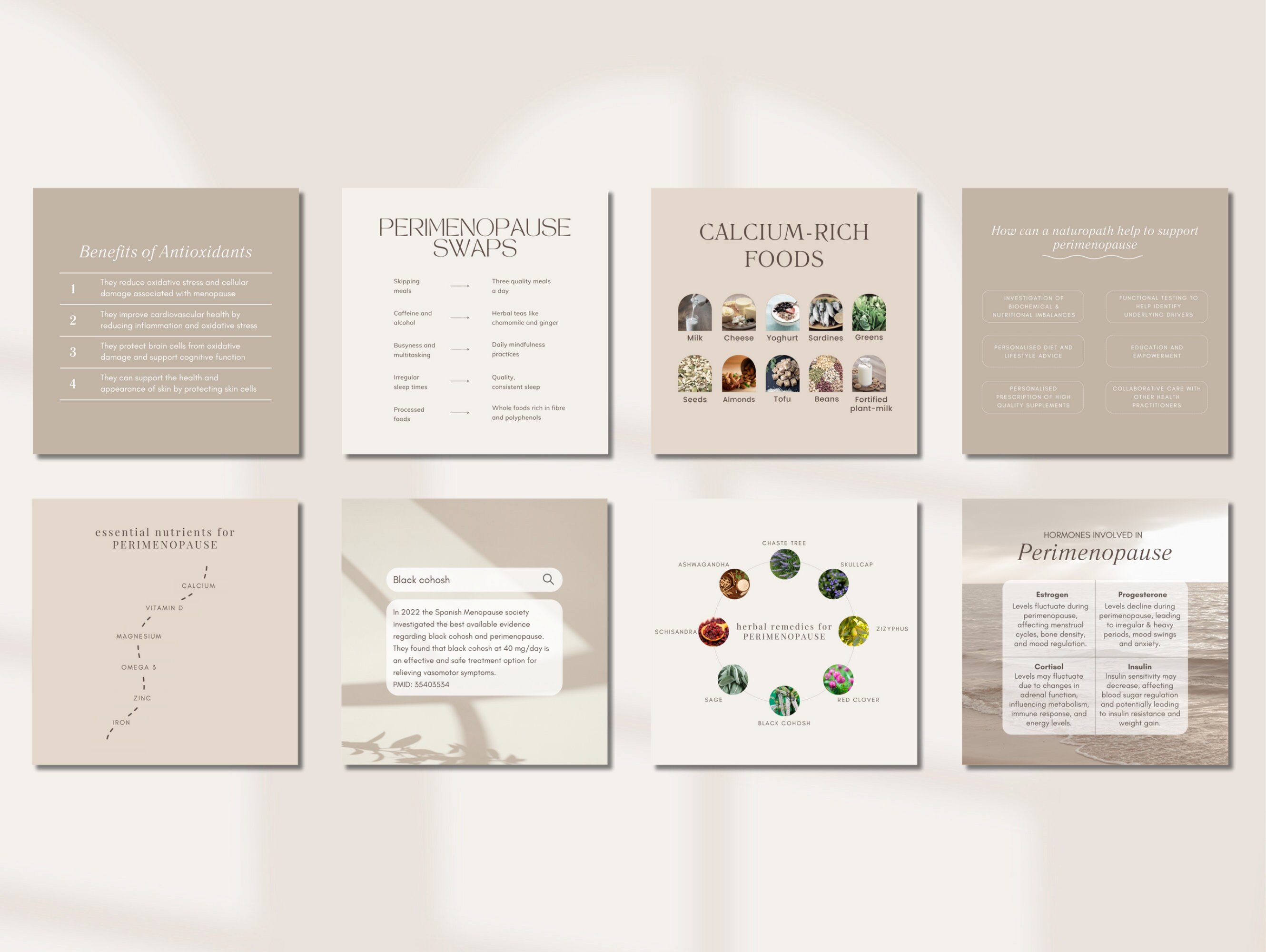 Perimenopause Social Media / Instagram Posts | 70 Educational Posts ...