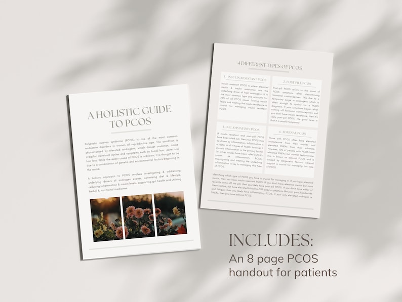 Holistic PCOS Guide | Editable | Canva Template | for Naturopaths ...