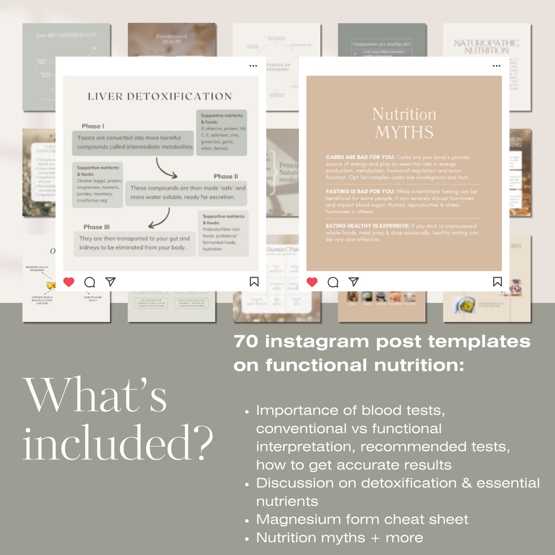 Naturopath & Nutritionist Social Media Posts 280 Posts Hormones ...
