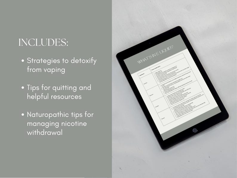 Vaping | Nicotine Addiction | Patient Handout | Editable | Canva ...