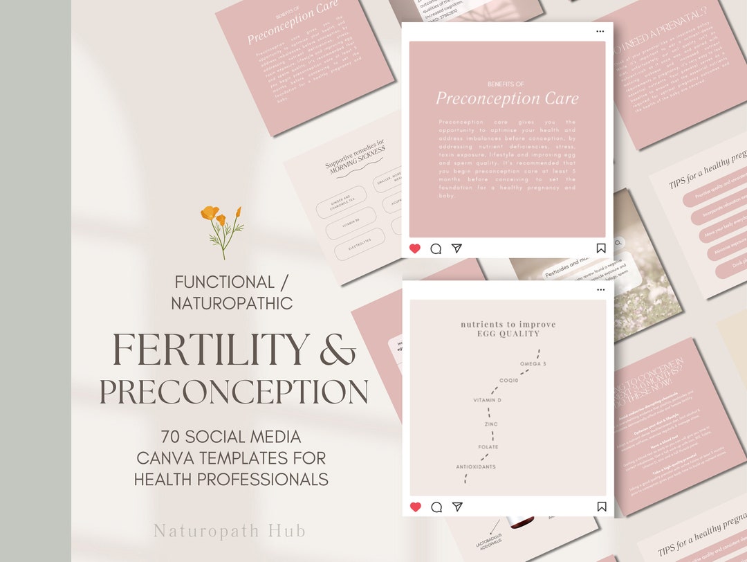 Preconception & Fertility Social Media / Instagram Posts | Canva ...