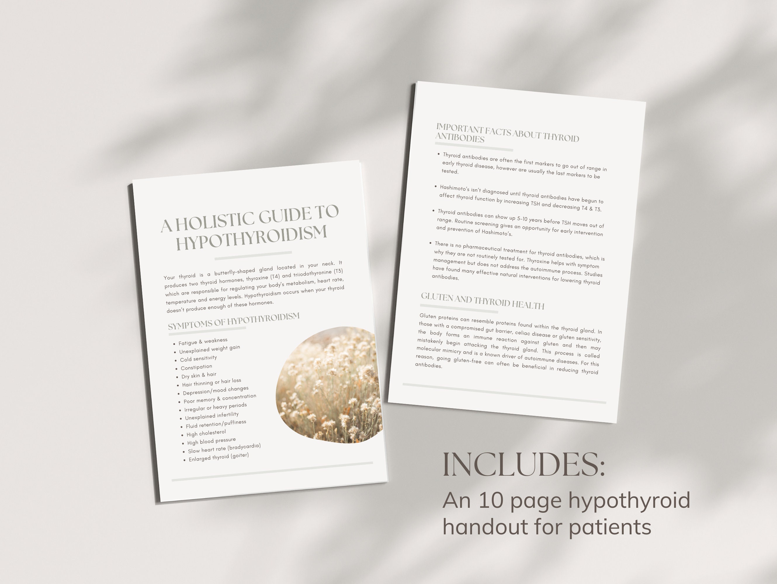 Holistic Hypothyroid Guide | Patient Handout | Editable | Canva ...
