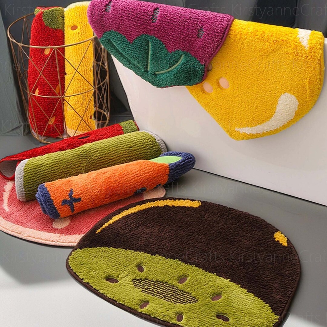 Fruits Rugs, Handmade Tufted for Living Room, Bedroom Kid Room, Doormat ...