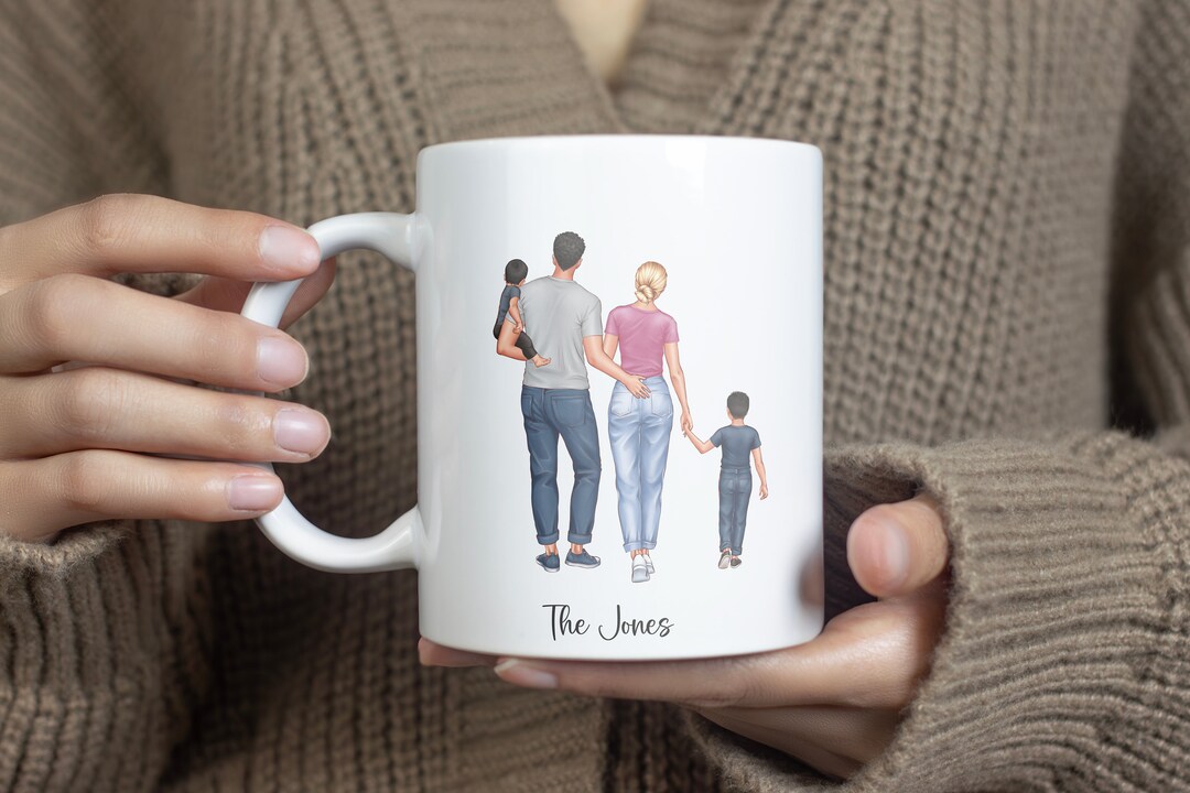 Personalized Family Photo Mug Custom Ceramic Mug With Your Family's ...