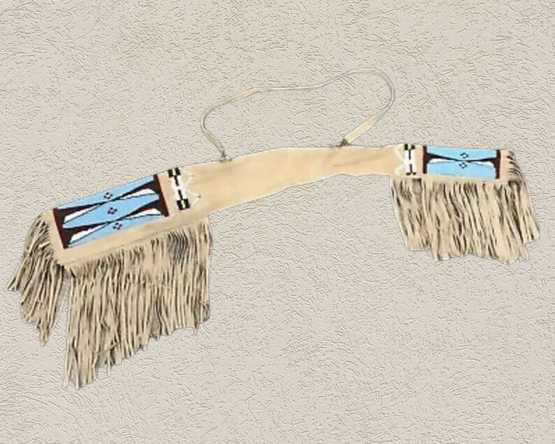 Handcrafted Native American Sioux Style Suede Leather Rifle Scabbard ...