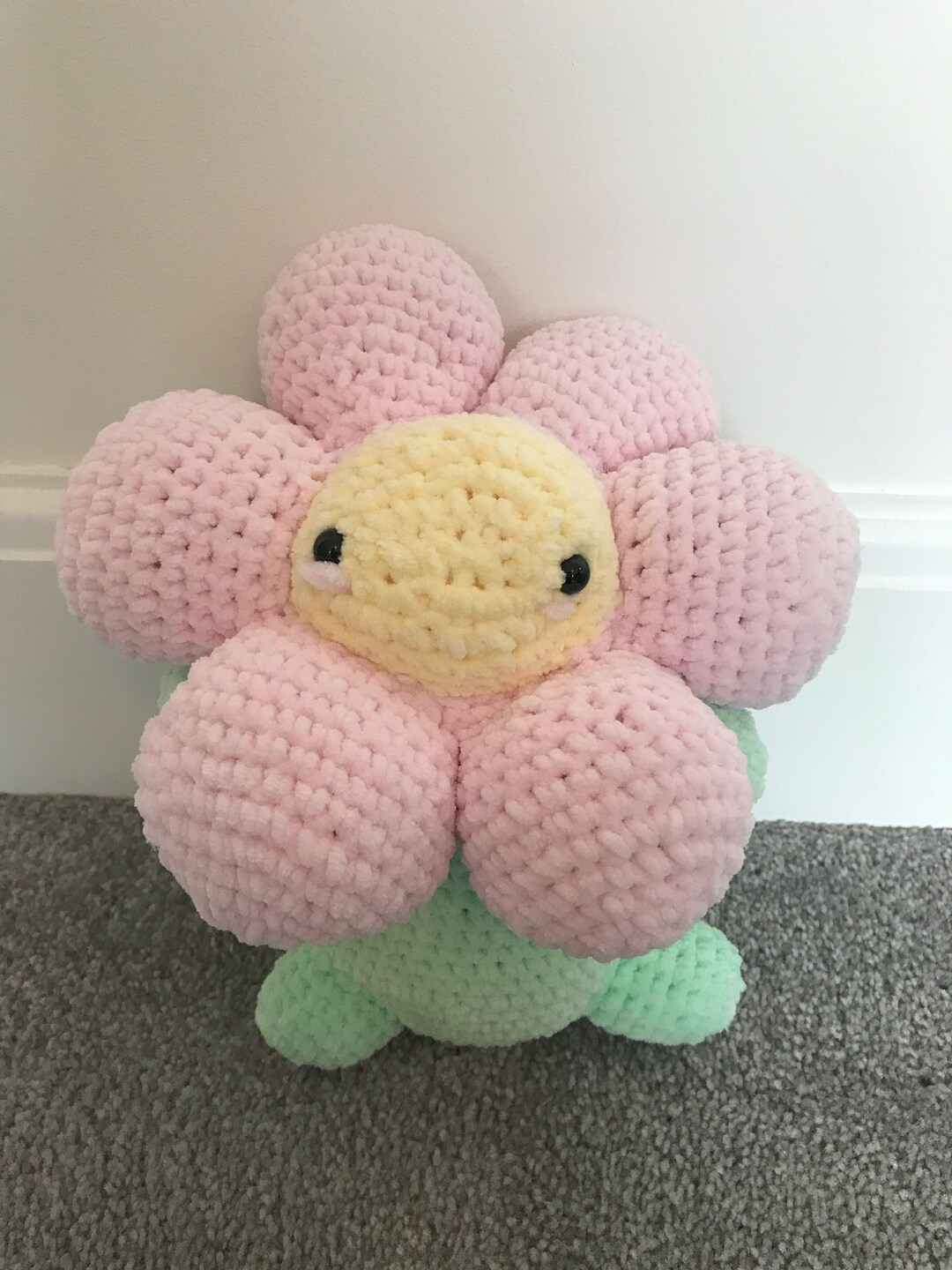 Crochet Flower Buddy Plush - Etsy