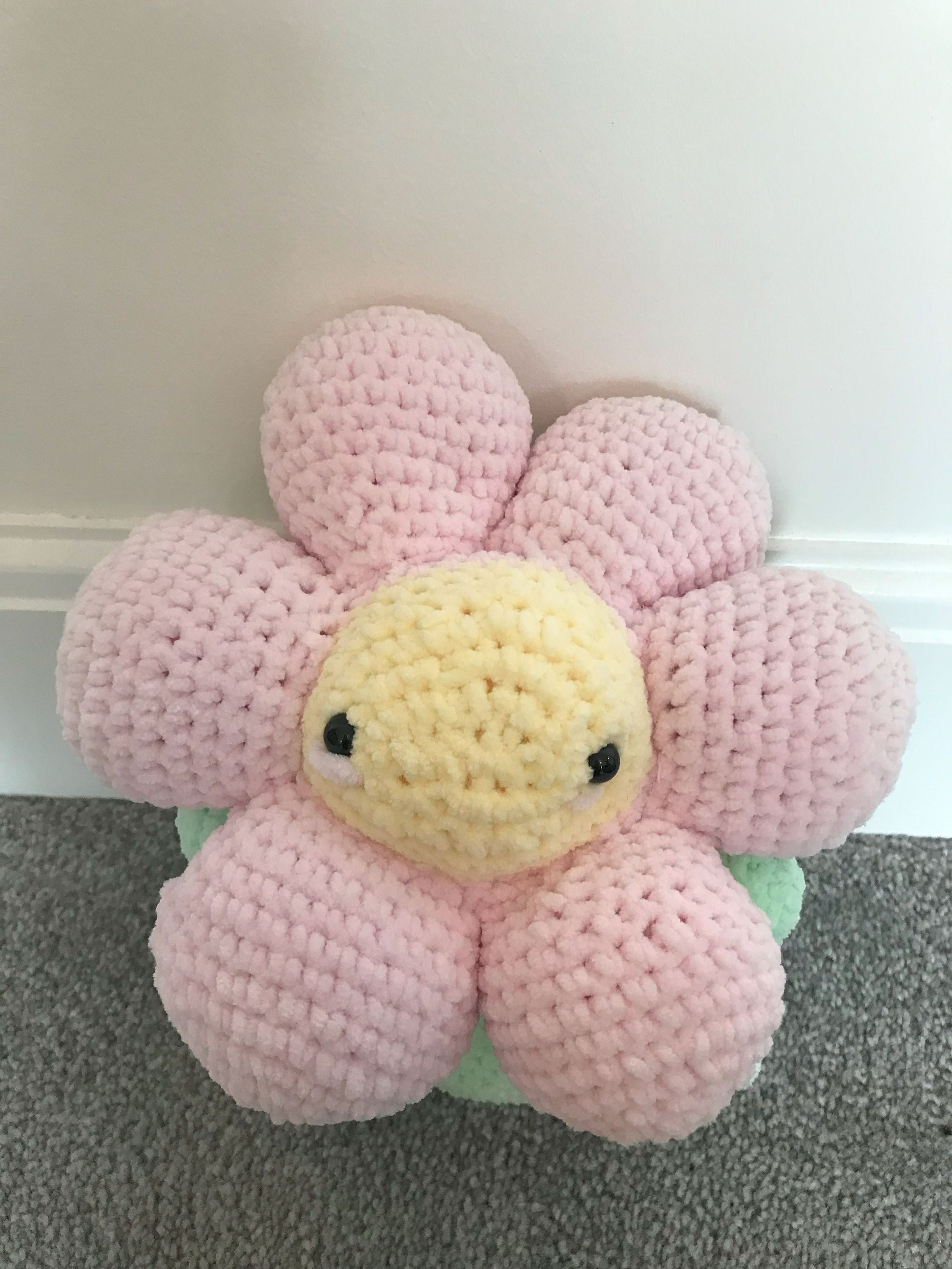 Crochet Flower Buddy Plush - Etsy