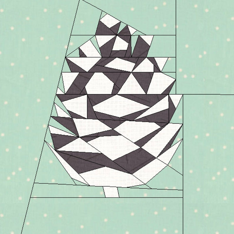 FPP Pinecone - Quilt Block Pattern - 8" X 8" - Etsy