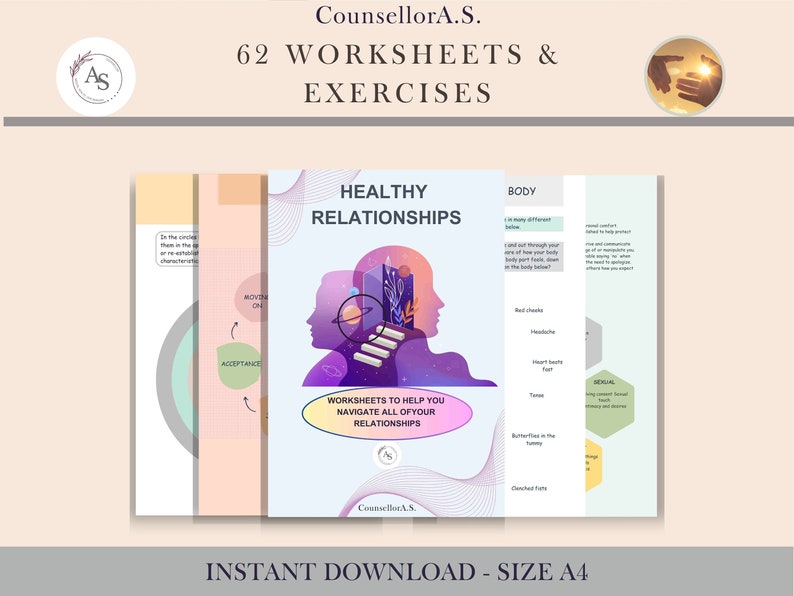 Healthy Vs Unhealthy Relationships, Workbook, Teen Health, Anxiety ...