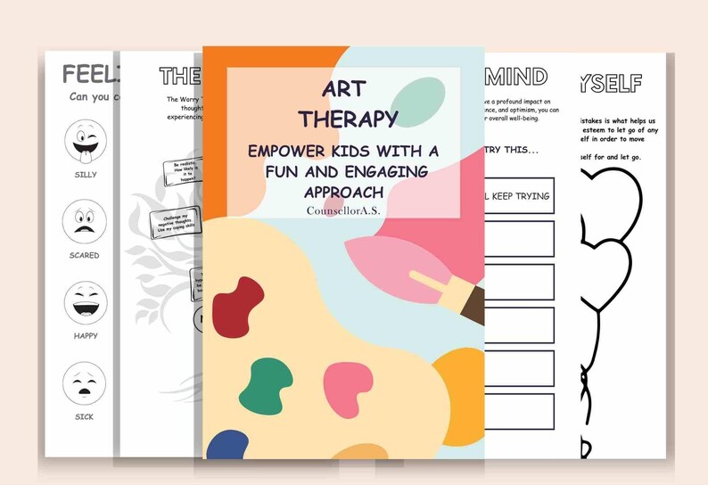 Art Therapy - Worksheets for Mental Health, Self-esteem, and Confidence ...