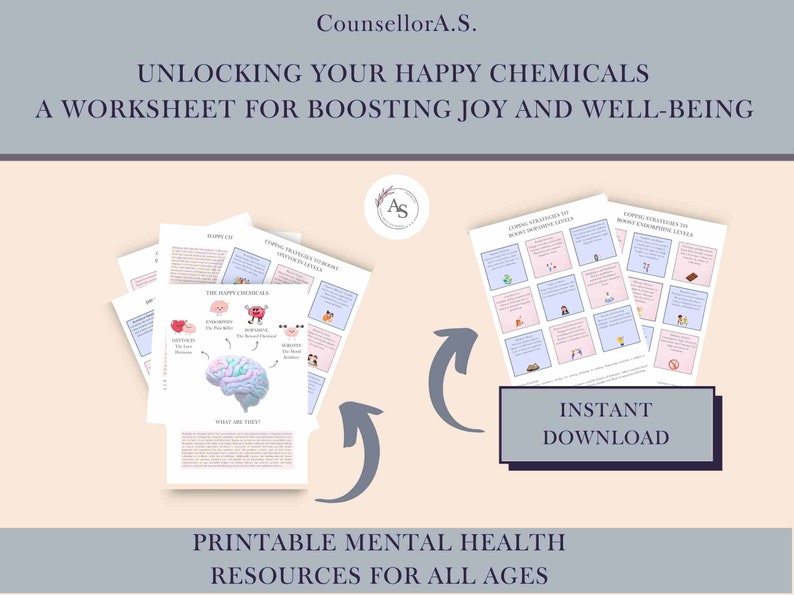 The Happy Chemistry Worksheet / Neurobiology / Positive Psychology ...