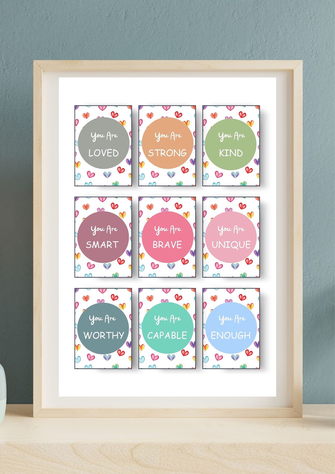 Positive Affirmations, Educational Poster for Children, PRINTABLE Wall ...