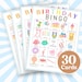 Birthday Bingo, 30 Bingo Cards, Printable Activities for Families ...