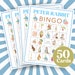 Blue Baby Shower Bingo Cards Printable, DIY Baby Boy Bingo Cards ...