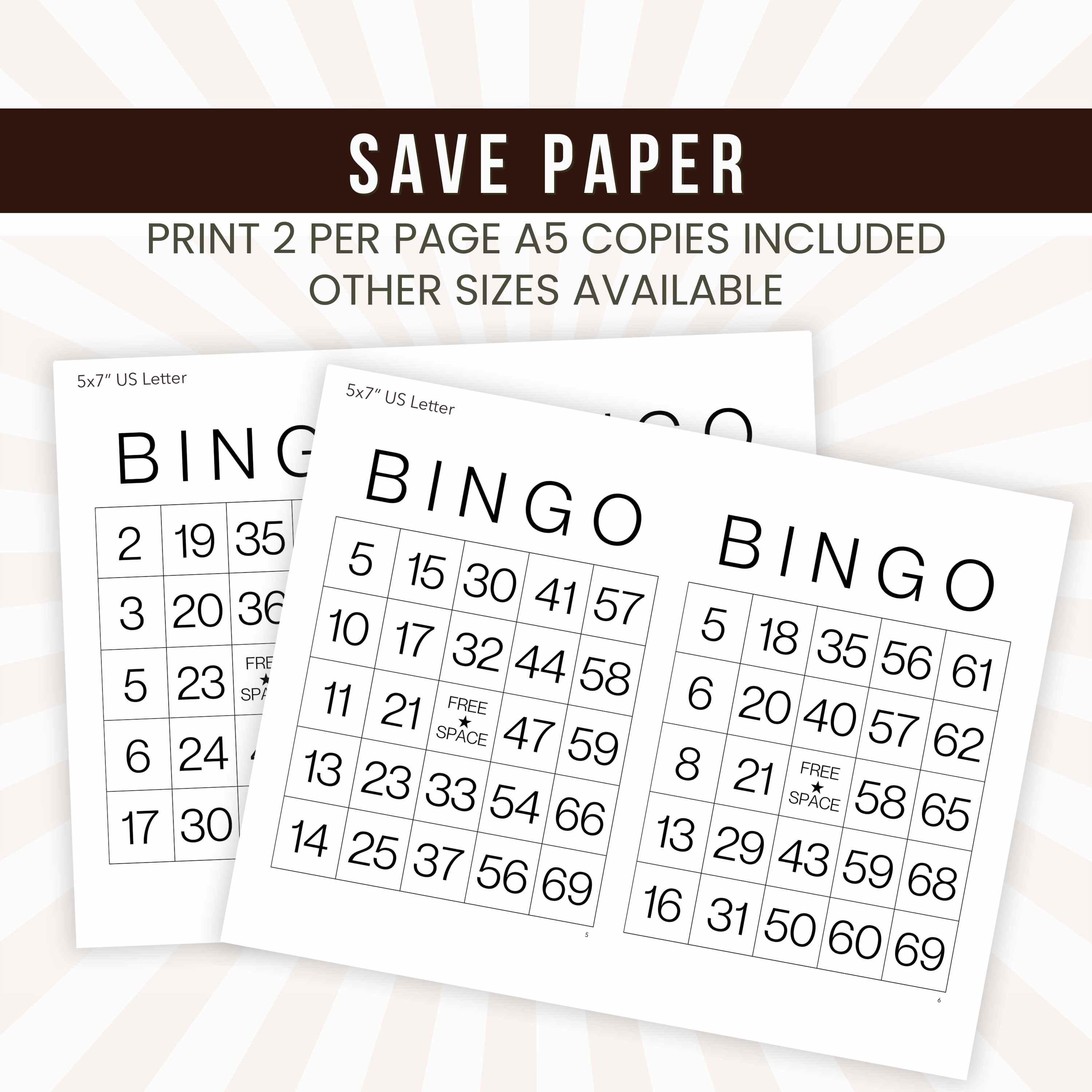 Giant Bingo Game, Large Bingo Cards, Playing Bingo Party Game ...