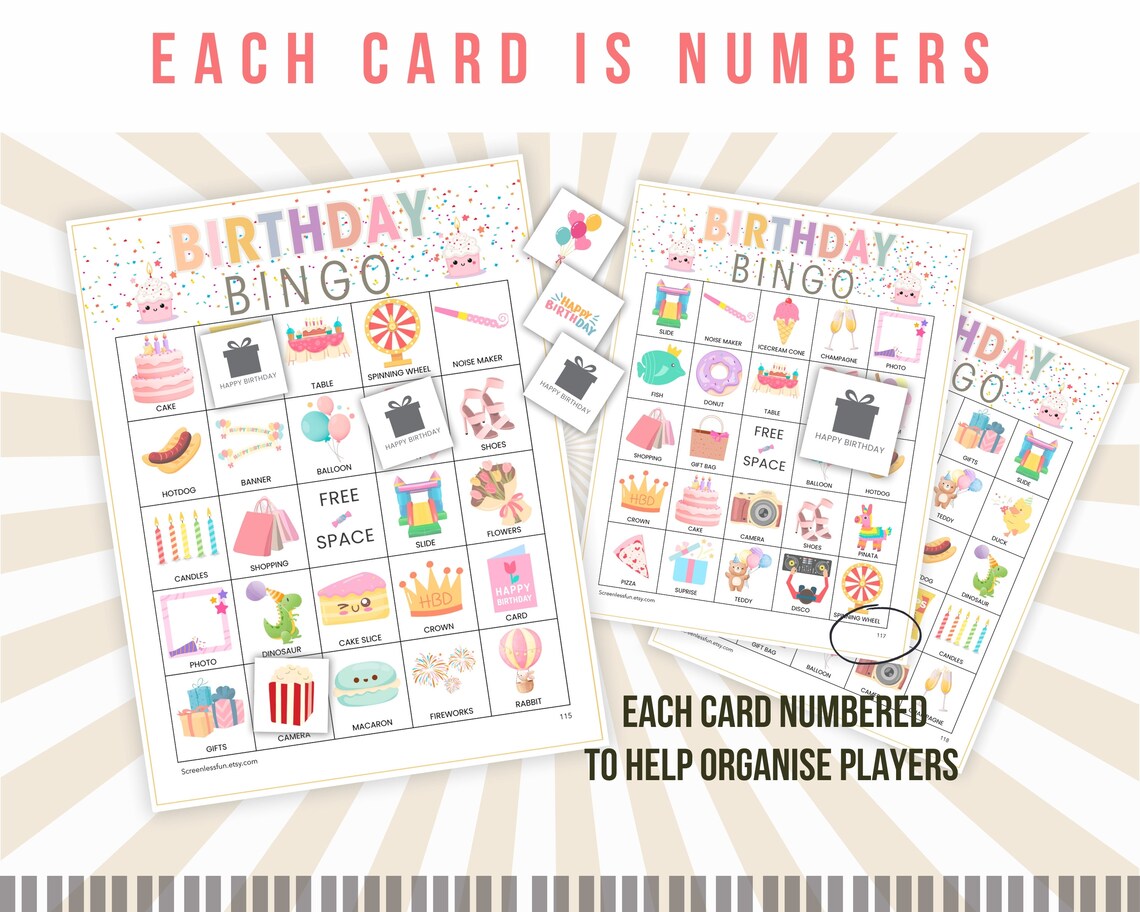 60th Birthday Bingo Game: Large Crowd Party Entertainment (digital ...