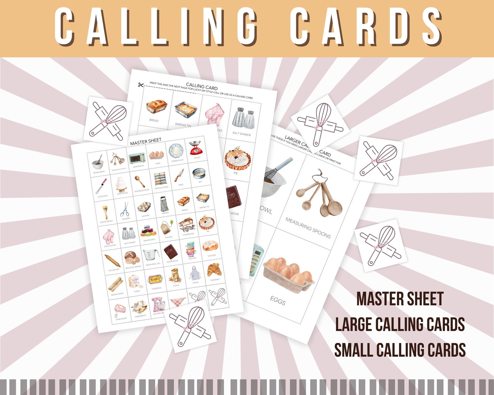 Personalised Bingo Cards, Custom Party Bingo Game, Other Sets Available ...