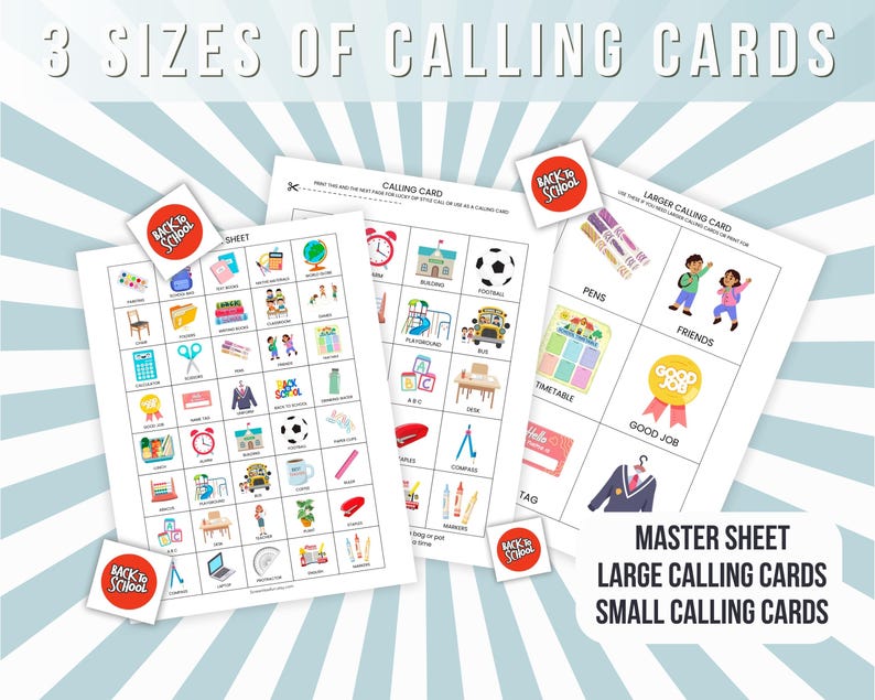 Back to School Bingo Printable Cards, School Bingo, Classroom Activity ...