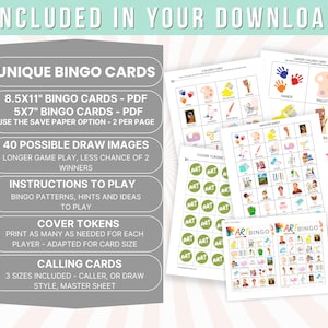 30 Art Bingo Cards, Printable Artist Bingo Game, Kids Art Party ...