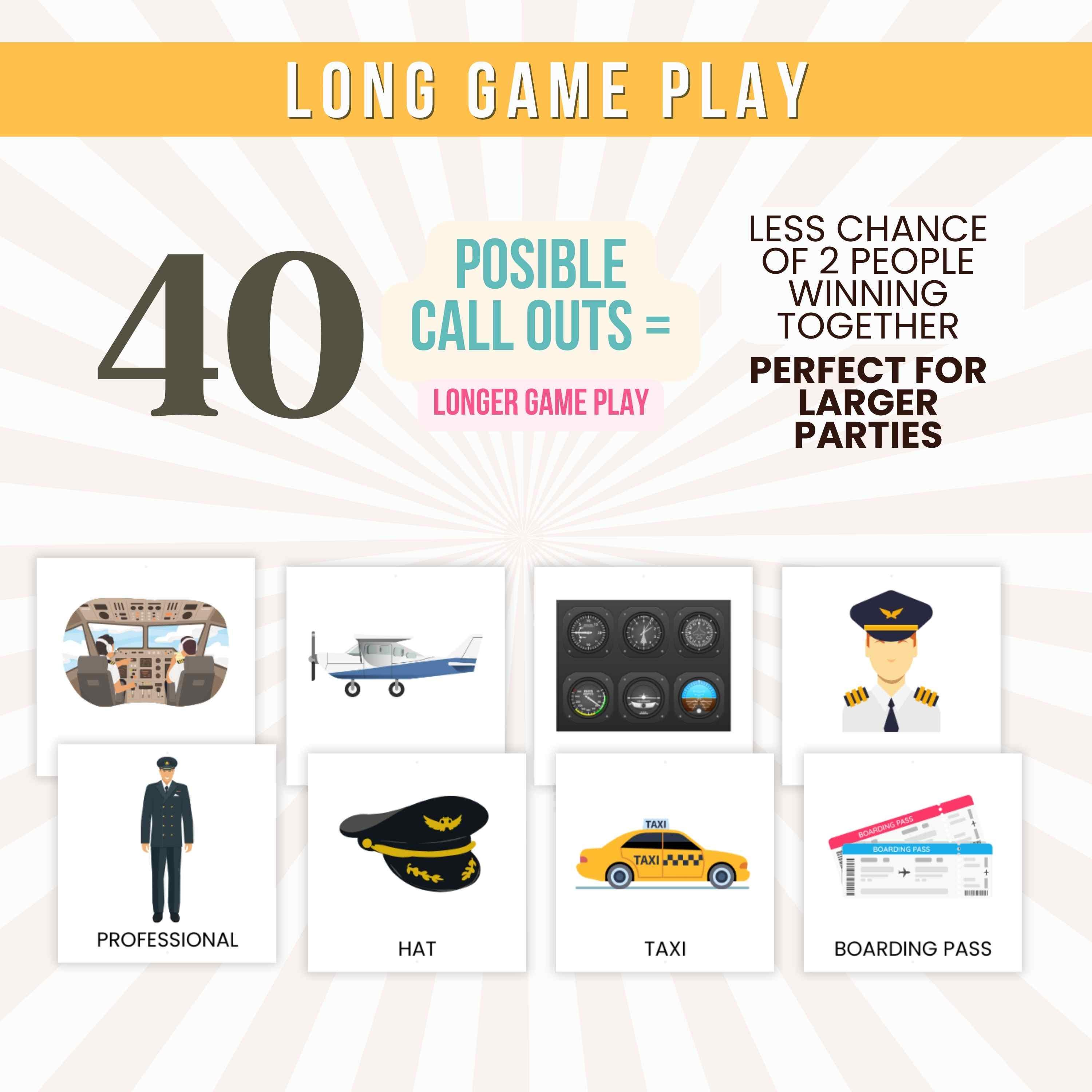 Airplane Bingo Game: Airport Travel Theme (printable) - Etsy