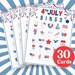 30 Italian Bingo Cards, Citrus Bridal Shower Game, Lemon Printable ...