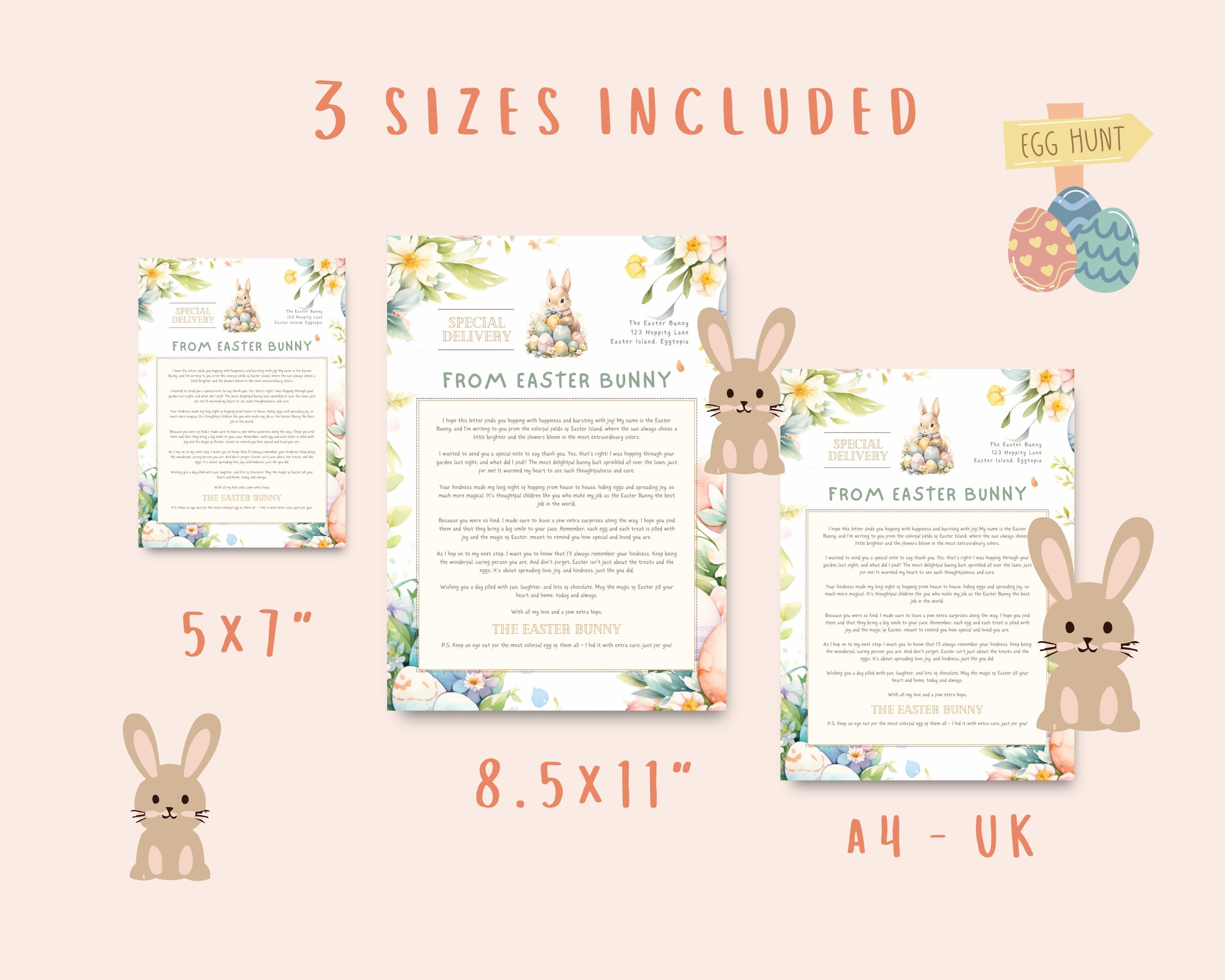 Letter From Easter Bunny, Official Printable Bunny Letter, Easter Kids ...
