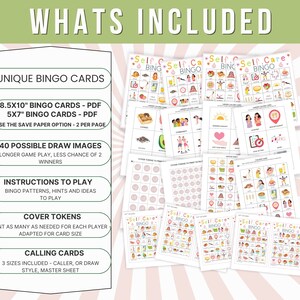 Self Care Bingo Printable Cards, Mental Health Bingo Board, Wellness ...