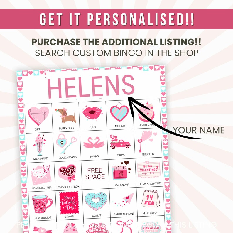 Valentine Bingo Game - February Classroom Game, Fun Kids Activity for ...