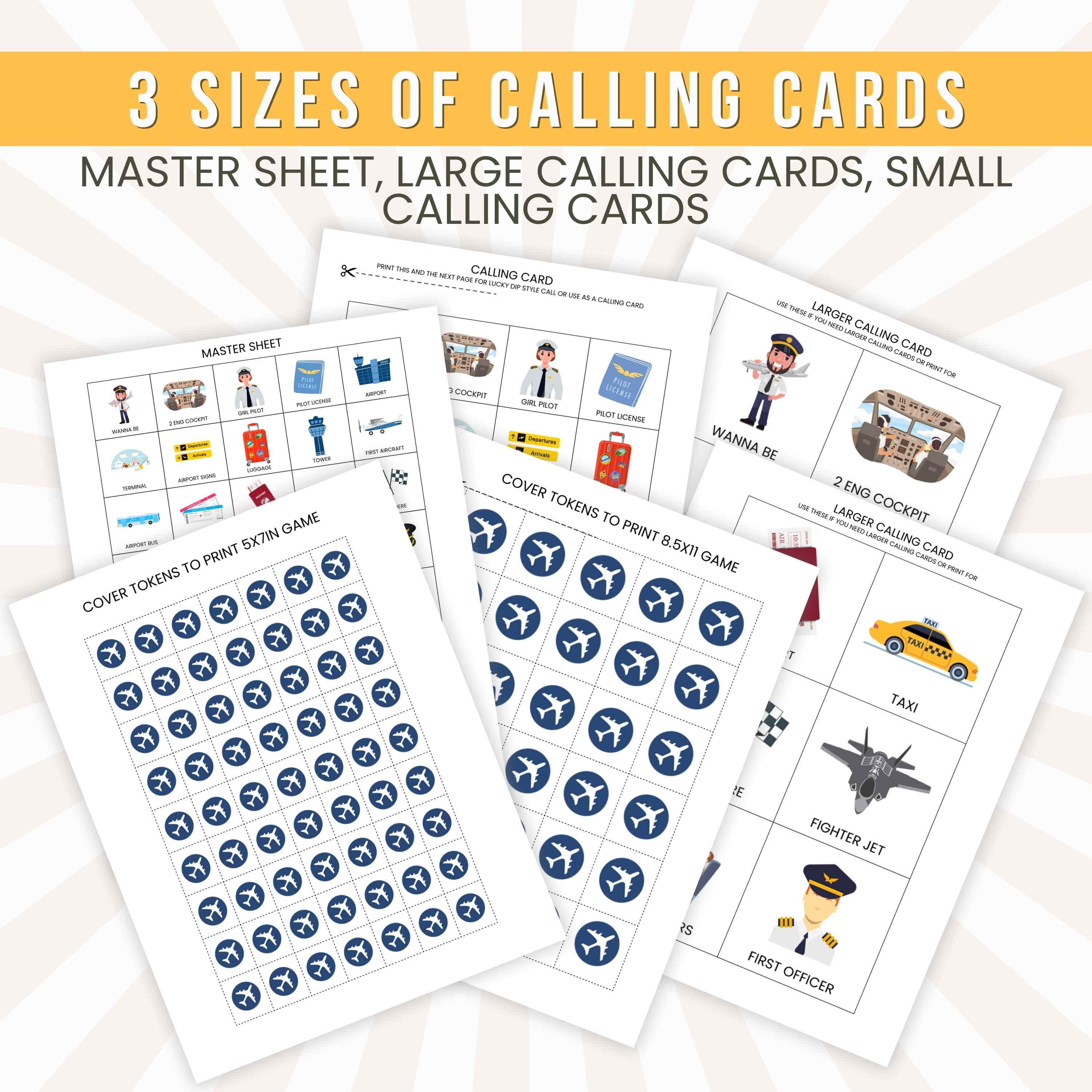 Airplane Bingo Game: Airport Travel Theme (printable) - Etsy