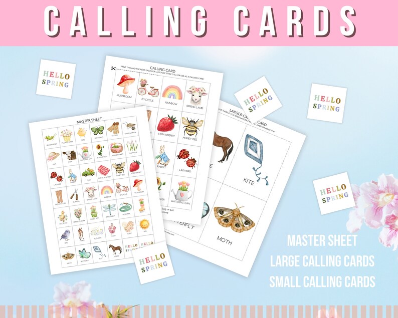 60 Spring Bingo Cards: Printable Springtime Game (digital Download) - Etsy