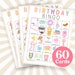 60th Birthday Bingo Game: Large Crowd Party Entertainment (digital ...