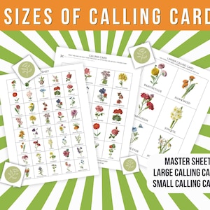 Plant Bingo Printable Cards, Botanical Flower Bingo Boards, Garden ...