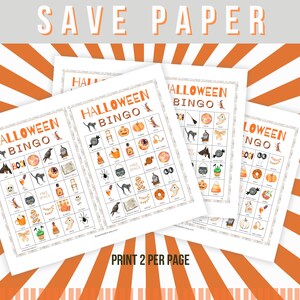 Halloween Bingo Cards: Kids Fall Party Game (PDF) - Etsy