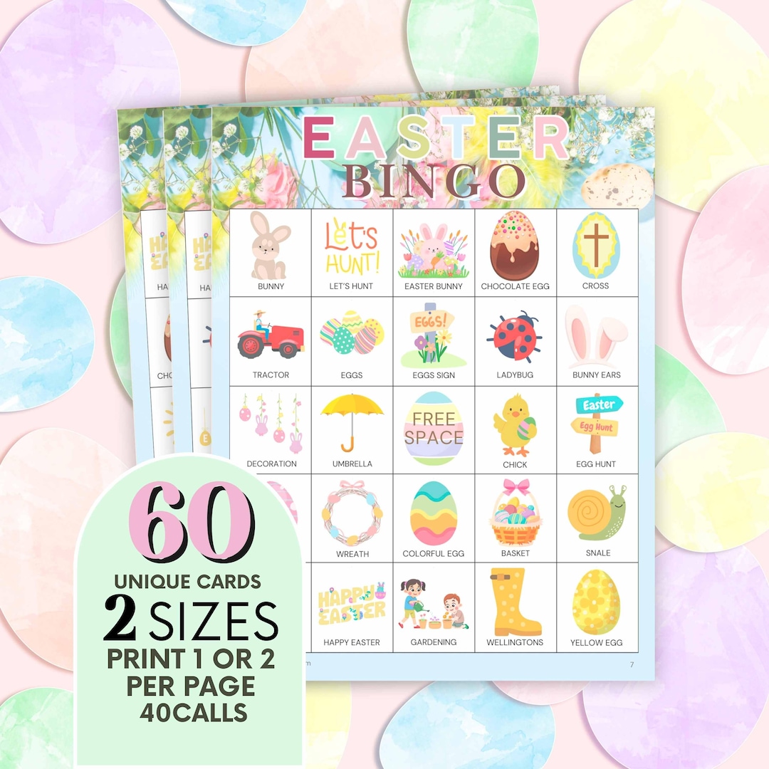 Easter Bingo Game | Class Party Fun & Games | Printable Activity for ...
