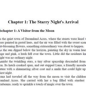 Starry Wishes and Moonlit Dreams - Digital Book - PDF- Printing ...